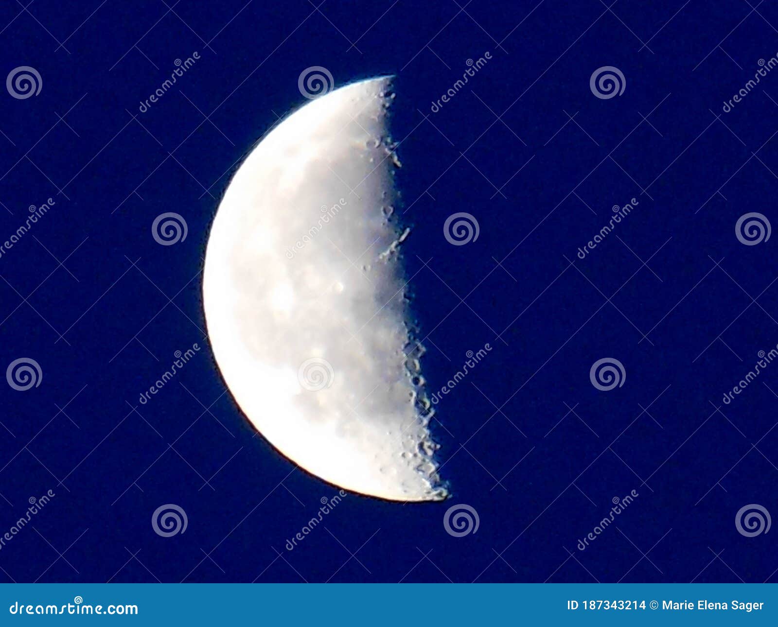 June the Morning Moon stock photo. Image of craters - 187343214