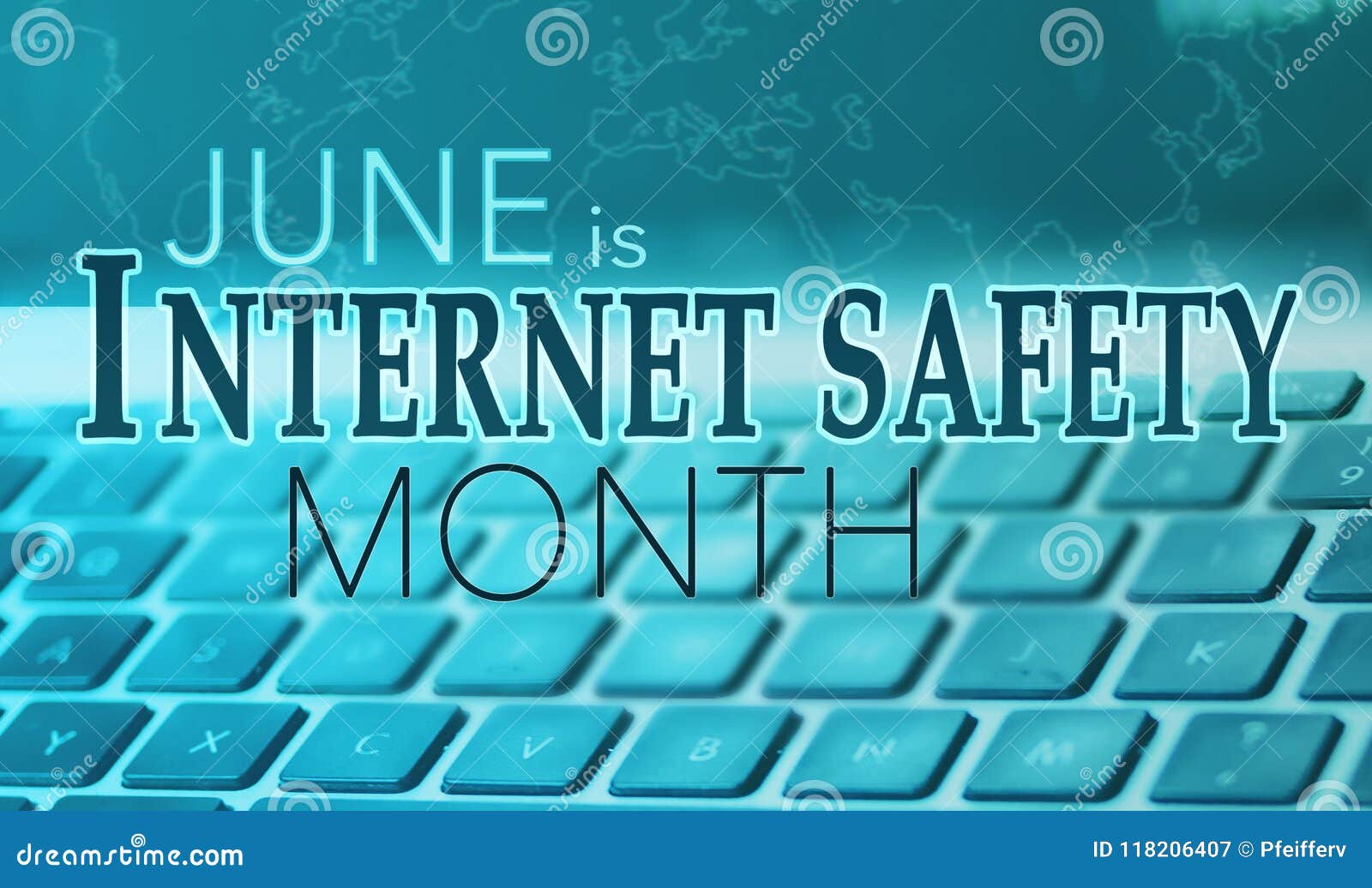 June is National Internet Security Month Stock Image - Image of ...