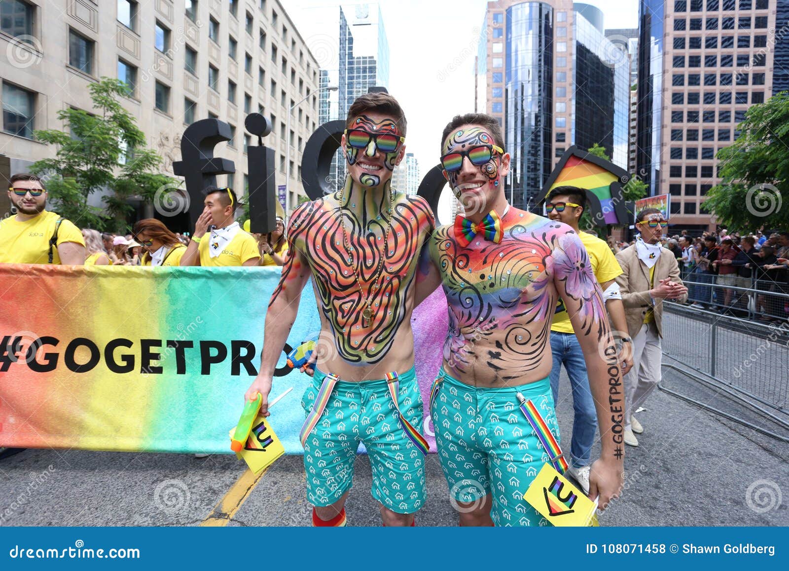 2018 TORONTO PRIDE PARADE. editorial stock photo. Image of brothers ...