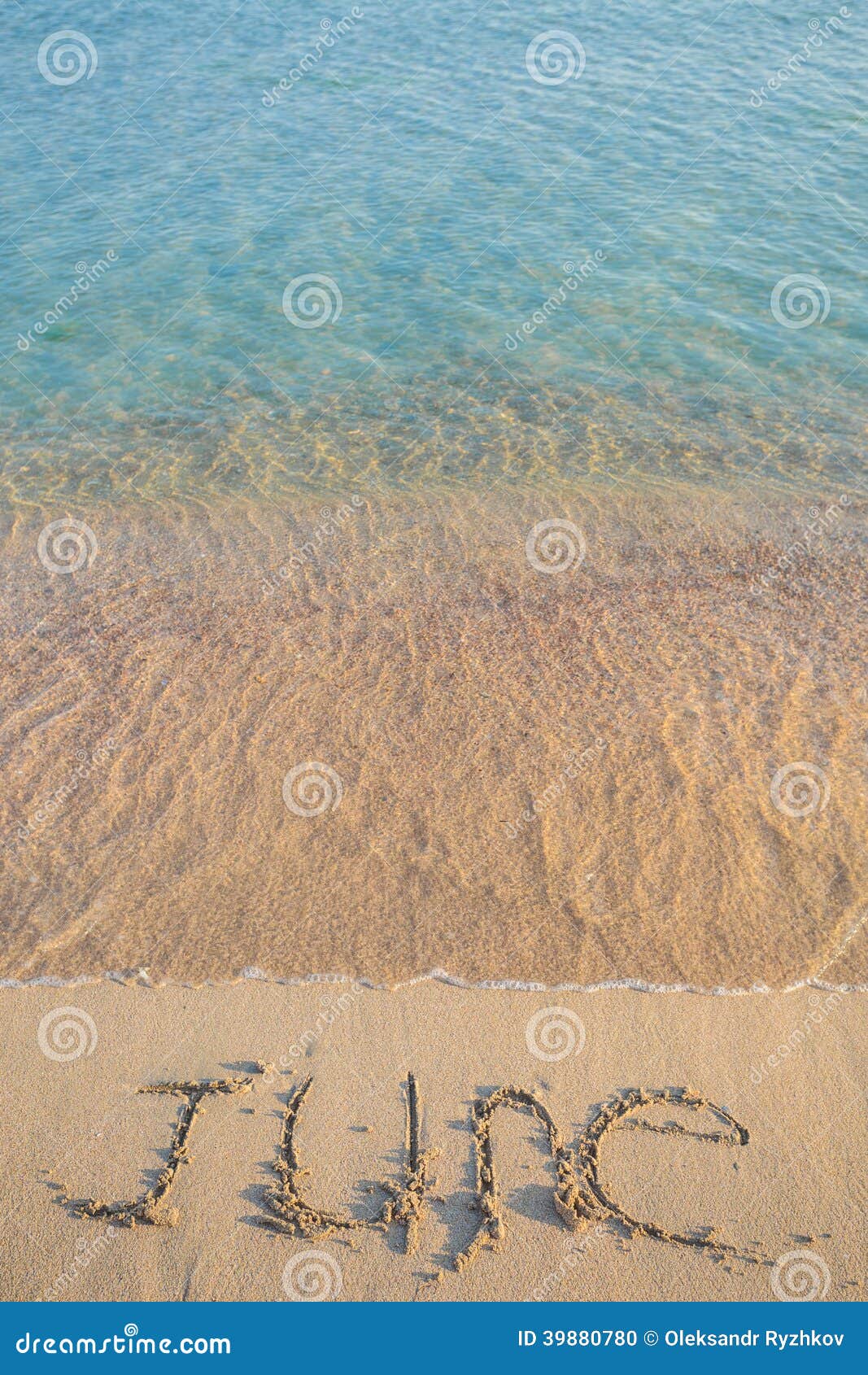 June on the sand stock photo. Image of business, graphic - 39880780