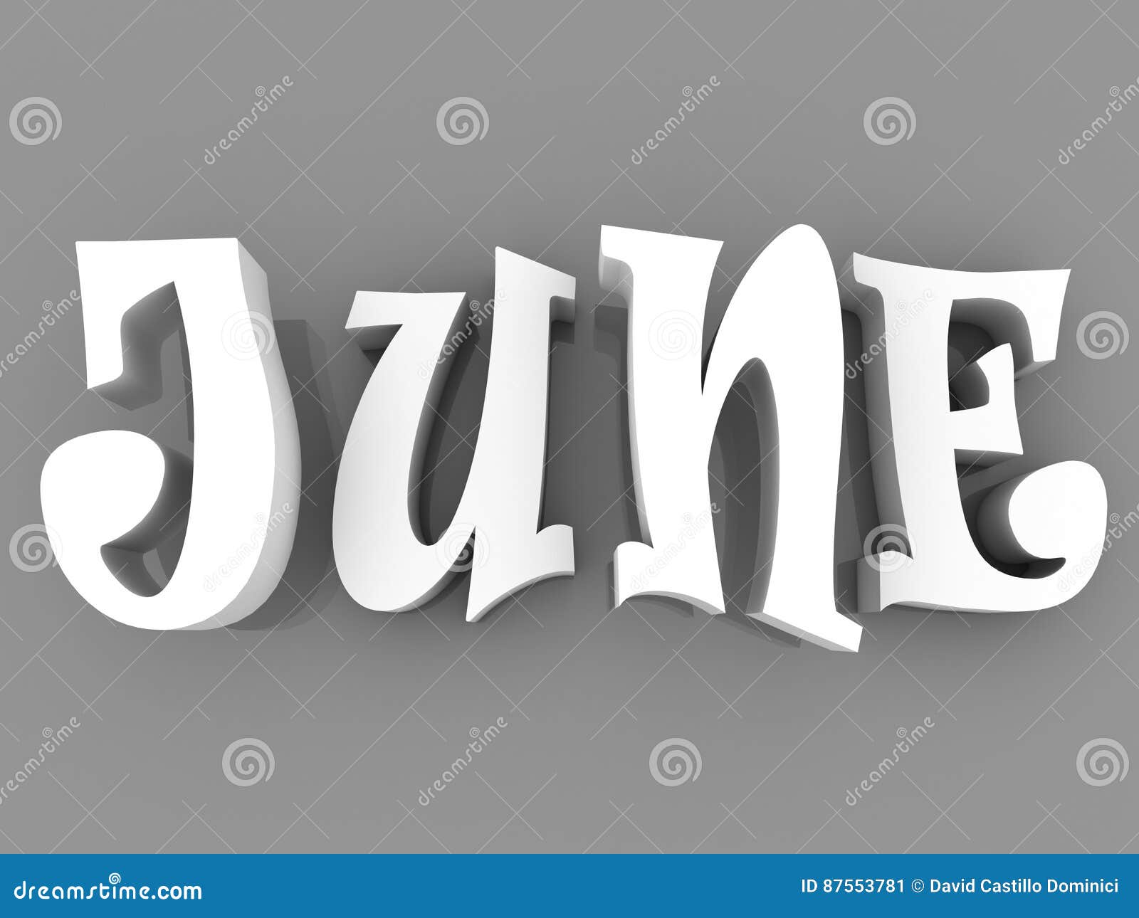 June Sign. Vector Illustration | CartoonDealer.com #89284728