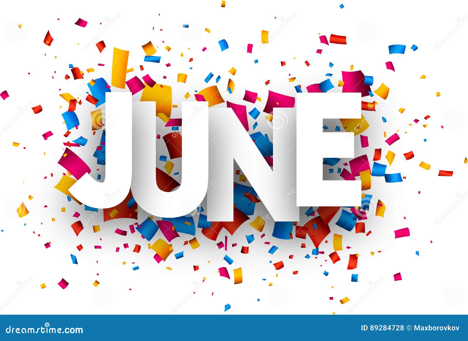 June sign. stock vector. Illustration of decor, date - 89284728