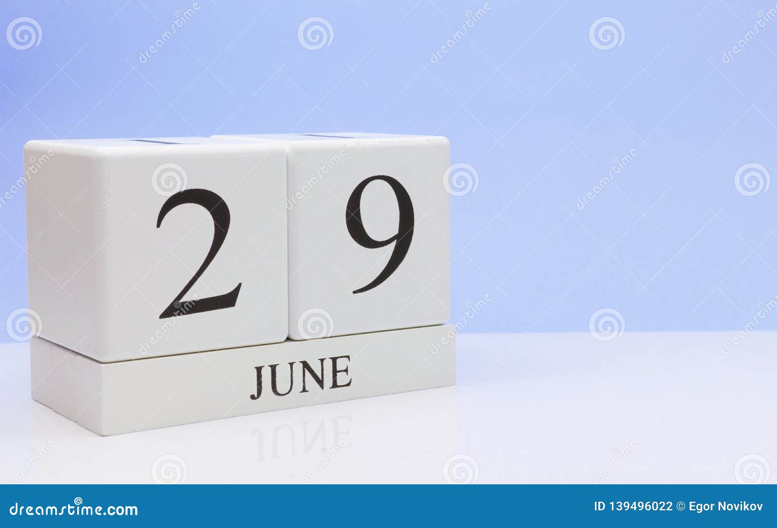 June 29st. Day 29 of Month, daily Calendar on White Table with ...