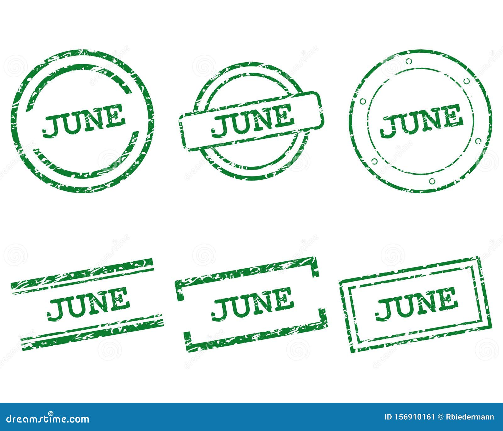 June stamps stock vector. Illustration of symbol, june - 156910161