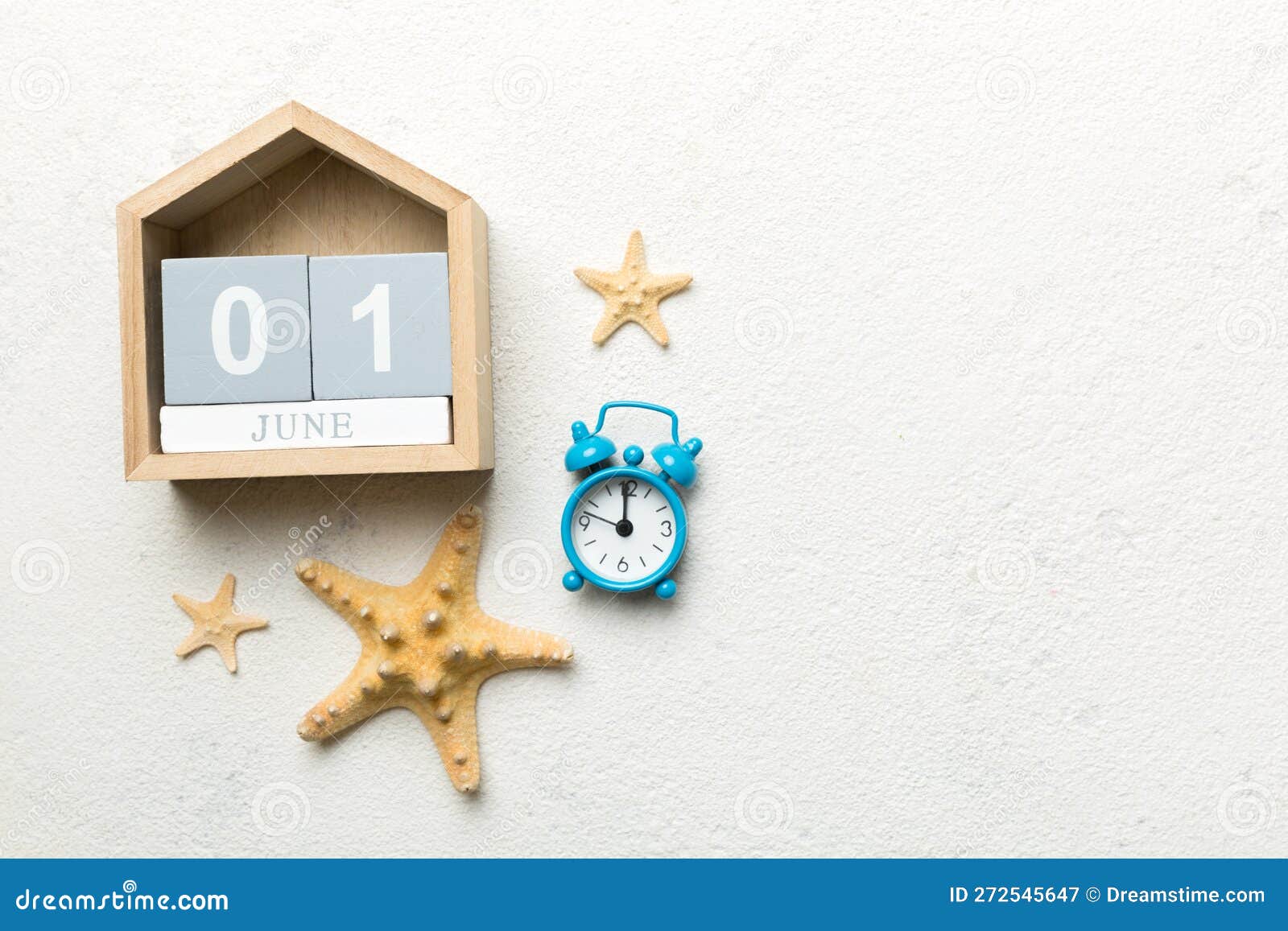 June 1th. Image of June 1 Wooden Calendar on Colored Background. Summer ...