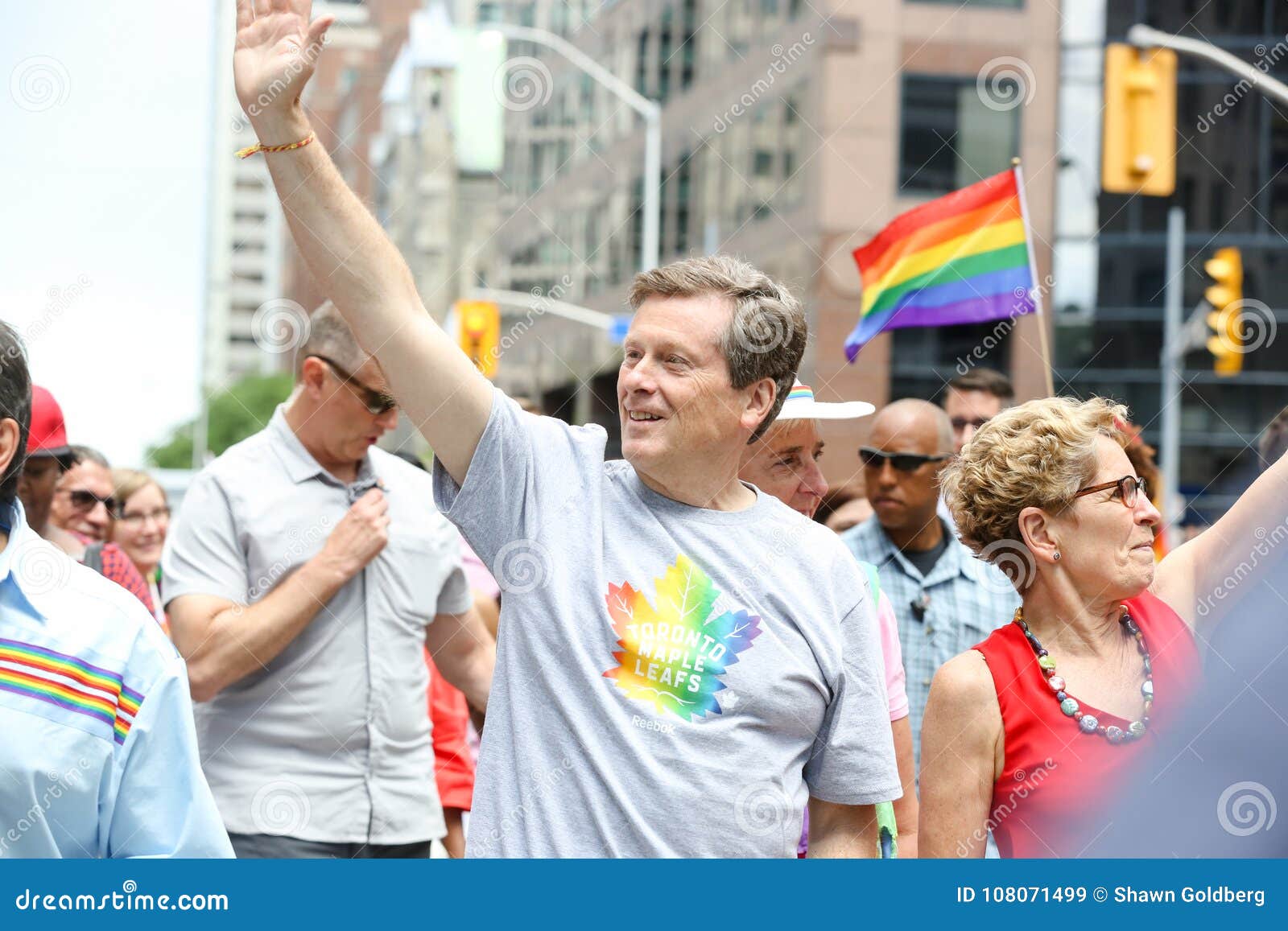 2018 TORONTO PRIDE PARADE. editorial stock image. Image of marchers ...