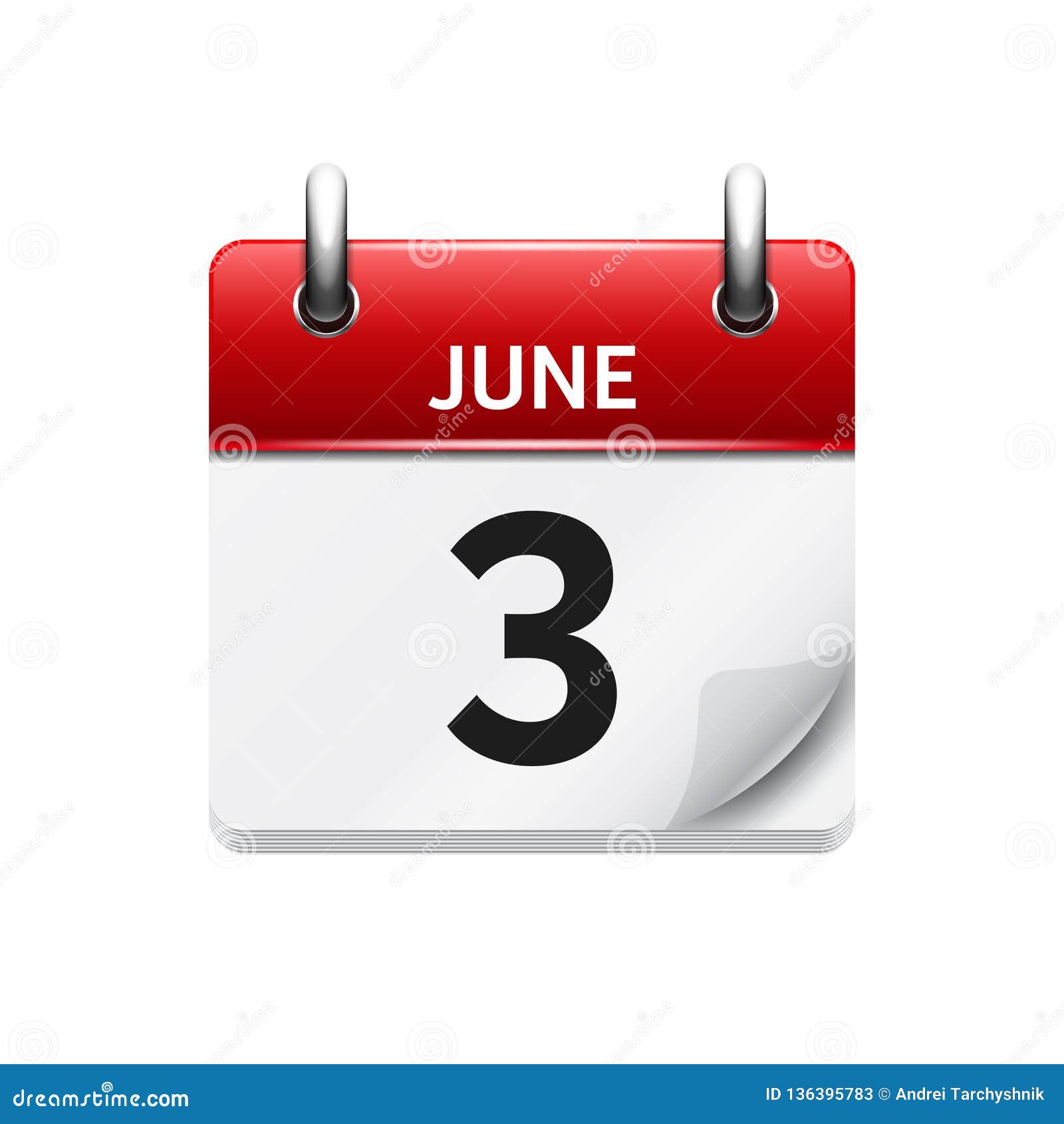 June 3 . Vector Flat daily Calendar Icon. Date and Time, Day, Month ... June 3 . Vector Flat daily Calendar Icon. Date and Time, Day, Month ...