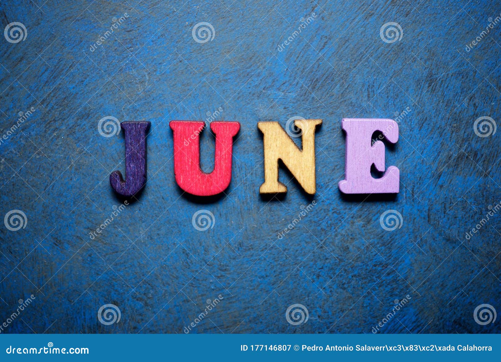 June word view stock image. Image of lettering, date - 177146807
