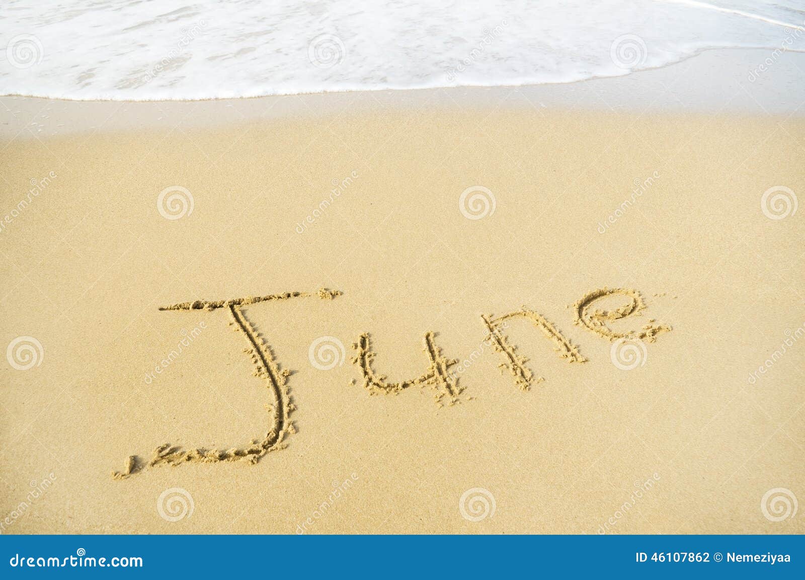 June stock photo. Image of beach, chill, foam, seawater - 46107862