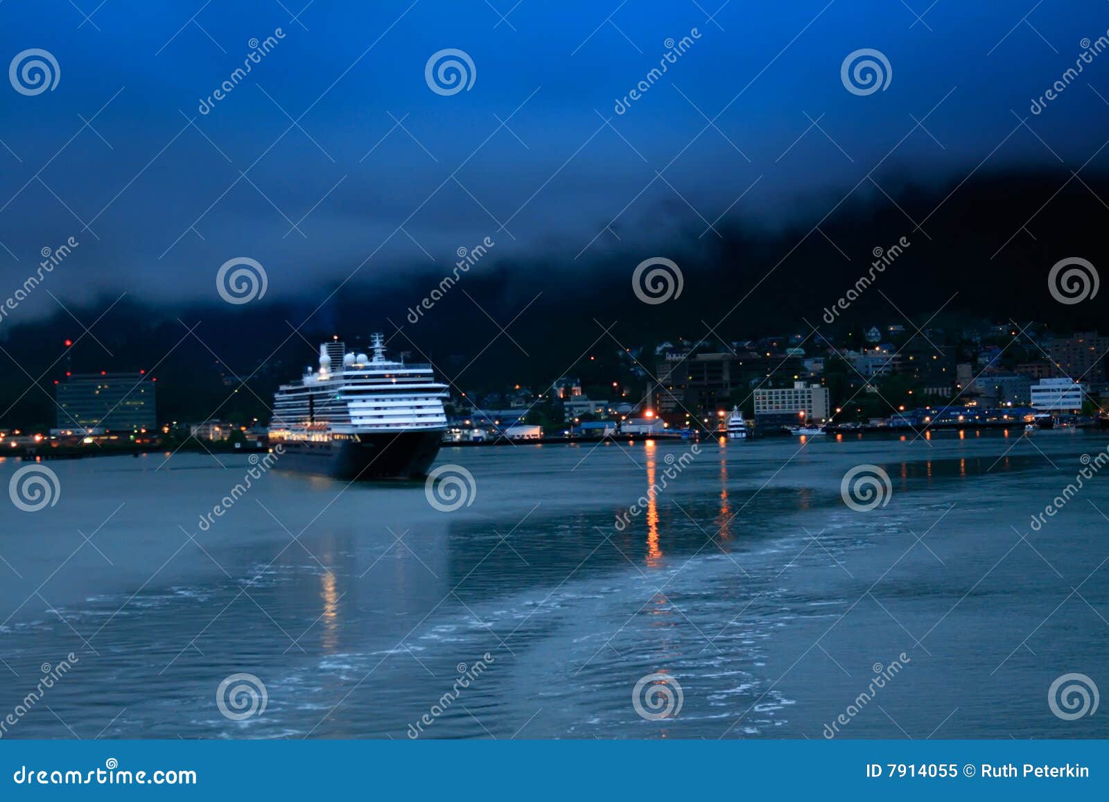 Juneau at Night stock image. Image of alaska, landscape - 7914055
