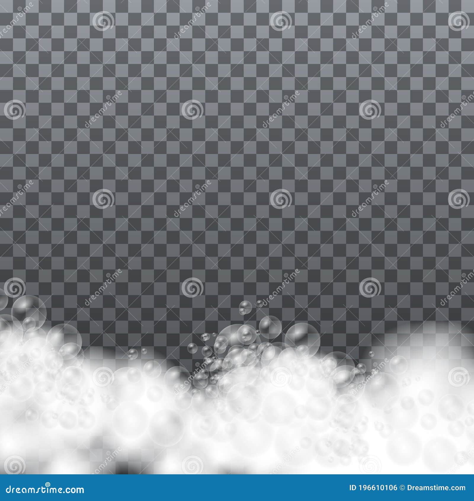 Soap foam bubbles. stock vector. Illustration of clear - 196610106