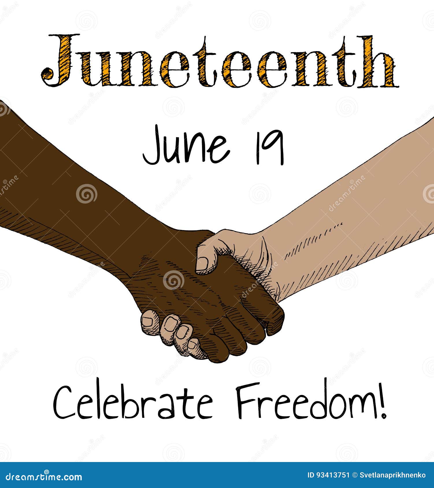 Juneteenth Cartoon Vector | CartoonDealer.com #93413767
