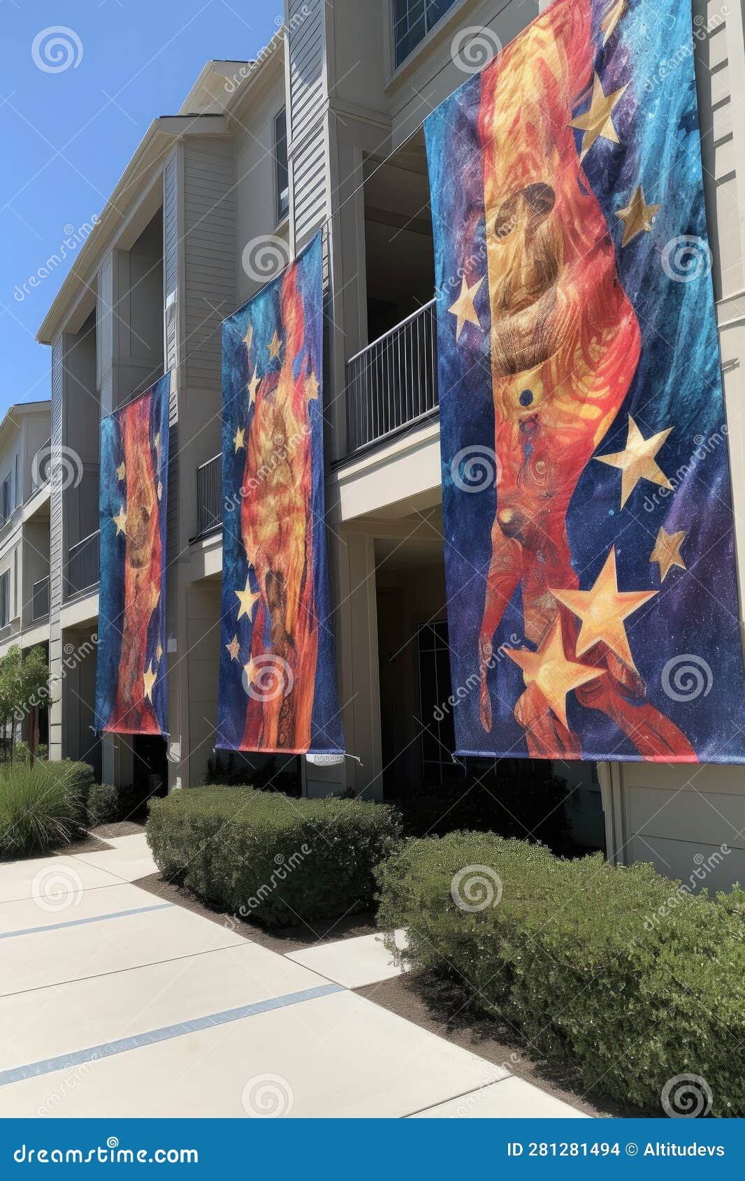 Juneteenth Celebration Decorations and Banners Stock Illustration ...