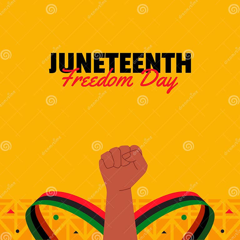 Juneteenth Event Background Template Vector Stock Vector - Illustration ...