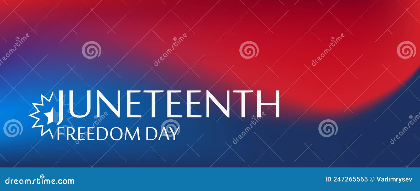 Juneteenth Flag Color. since 1865. Design of Banner. Black History ...