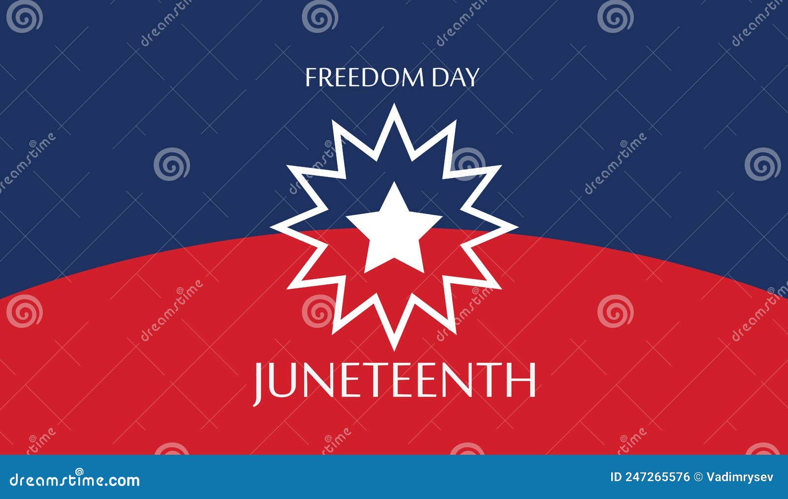 Juneteenth Flag Color. since 1865. Design of Banner. Black History ...