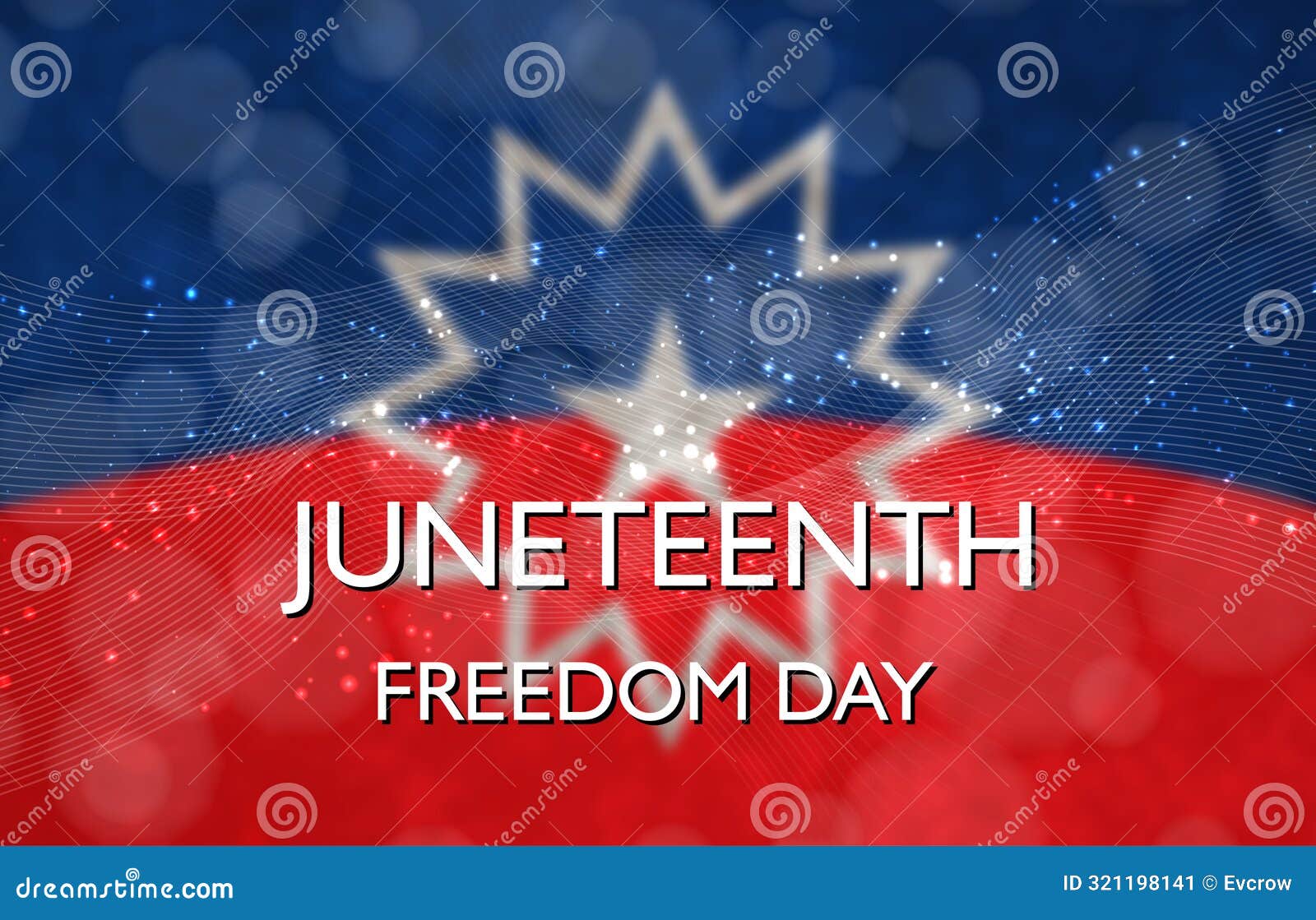 The Juneteenth Flag. Juneteenth National Independence Day Stock ...