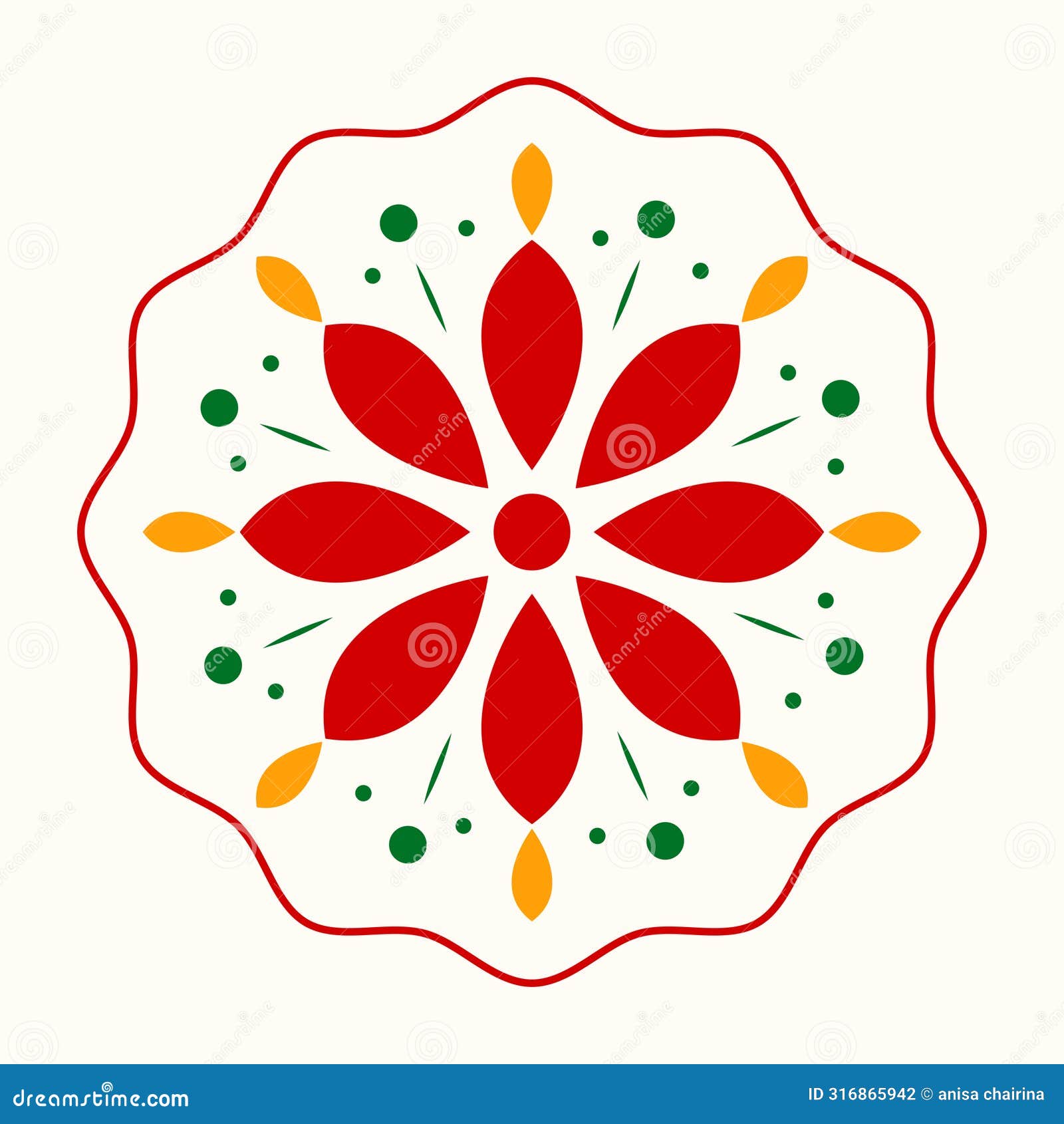 Juneteenth Flower Design Element Collection Stock Illustration ...