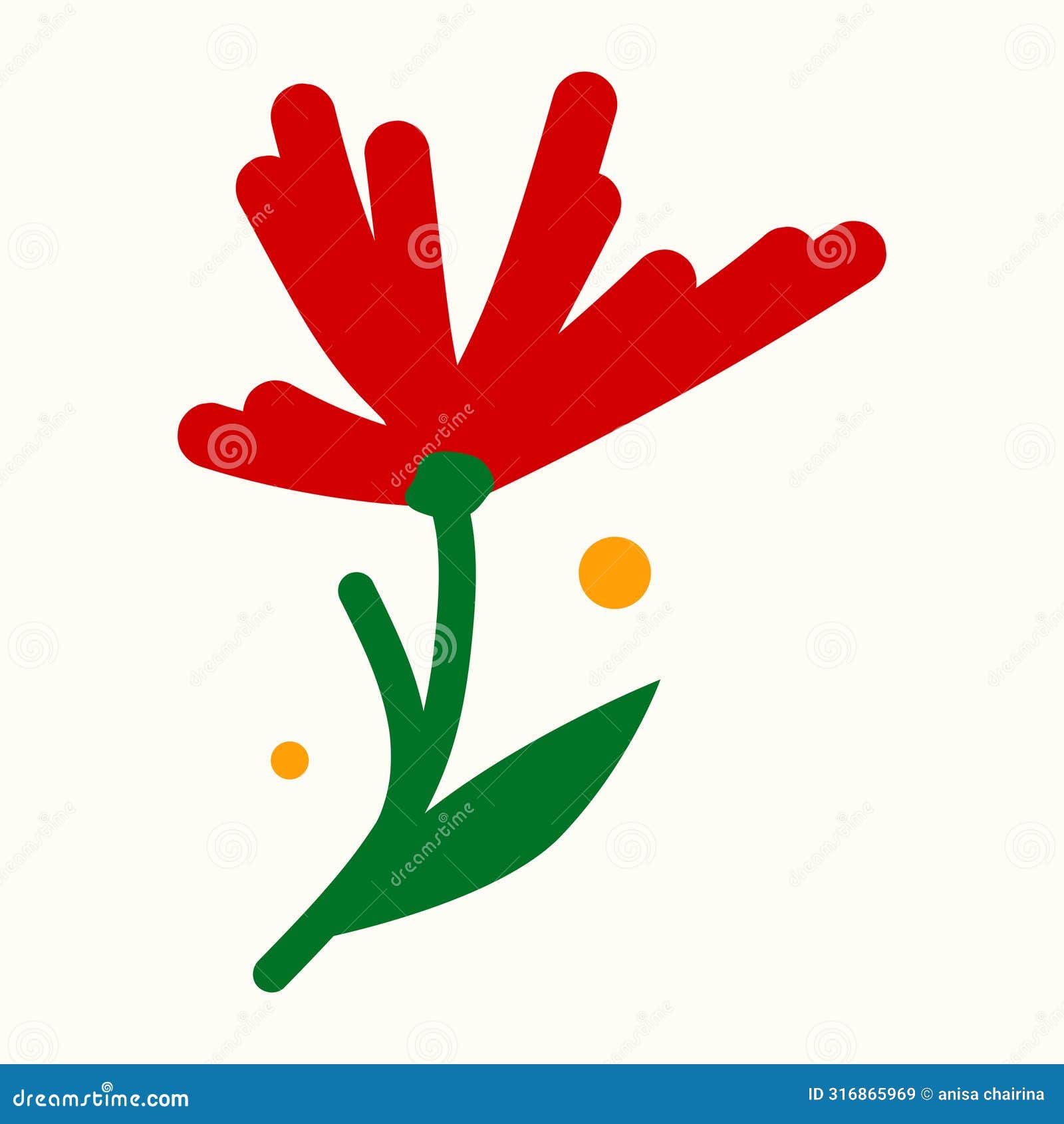 Juneteenth Flower Design Element Collection Stock Illustration ...