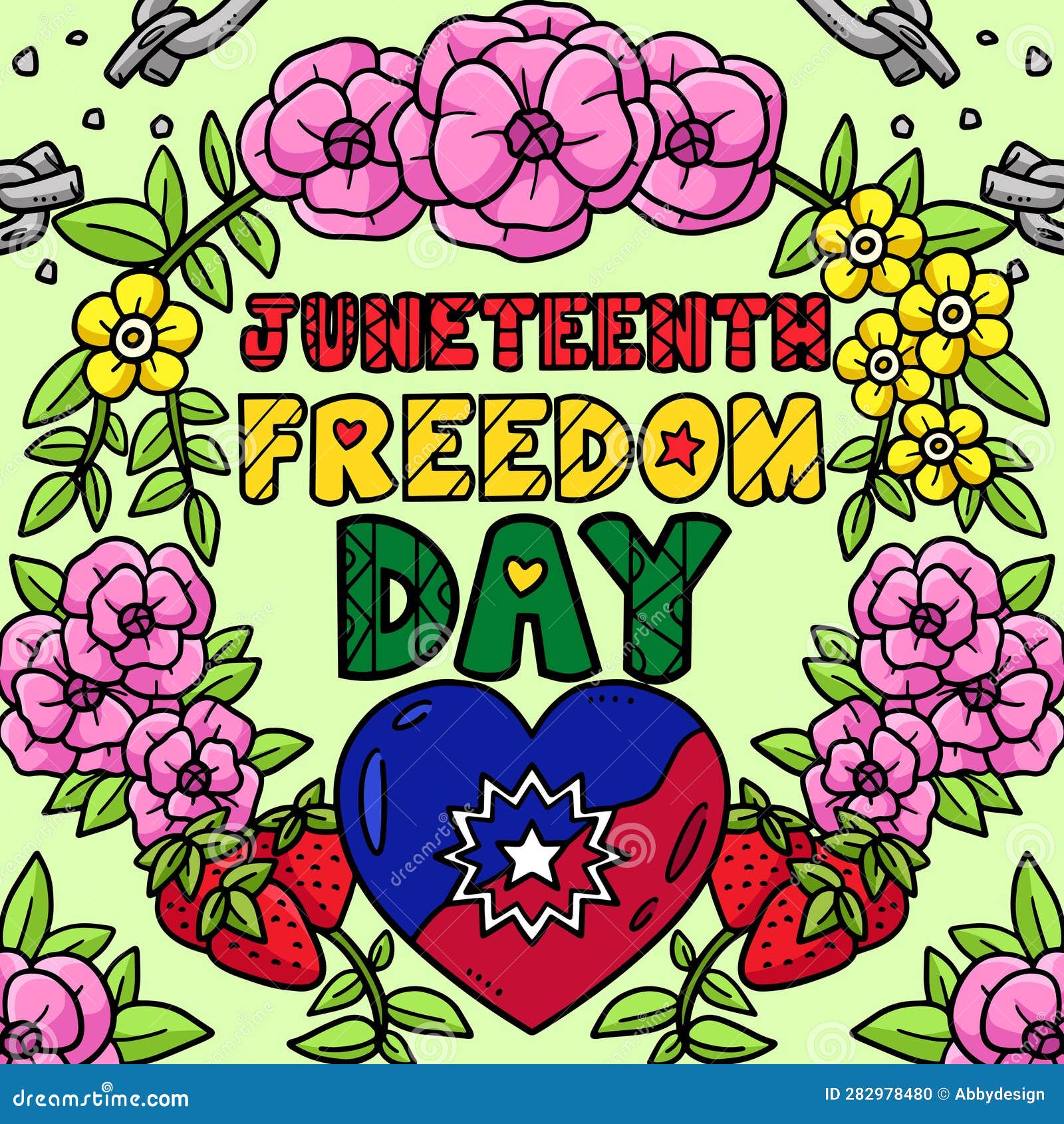 Cartoon Juneteenth Royalty-Free Stock Image | CartoonDealer.com #277185766