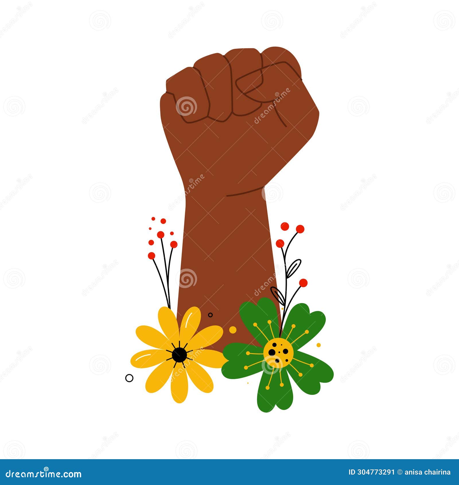 Juneteenth Hand Symbol Element Design Collection Stock Vector ...
