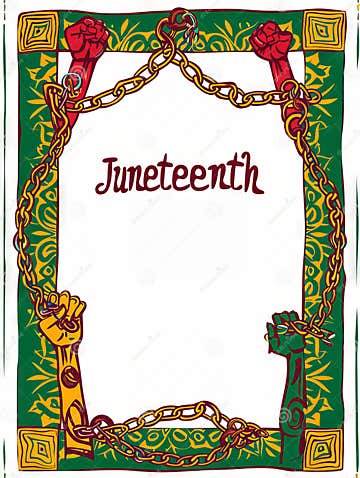 Juneteenth Holiday Background Graphics Template Stock Illustration ...