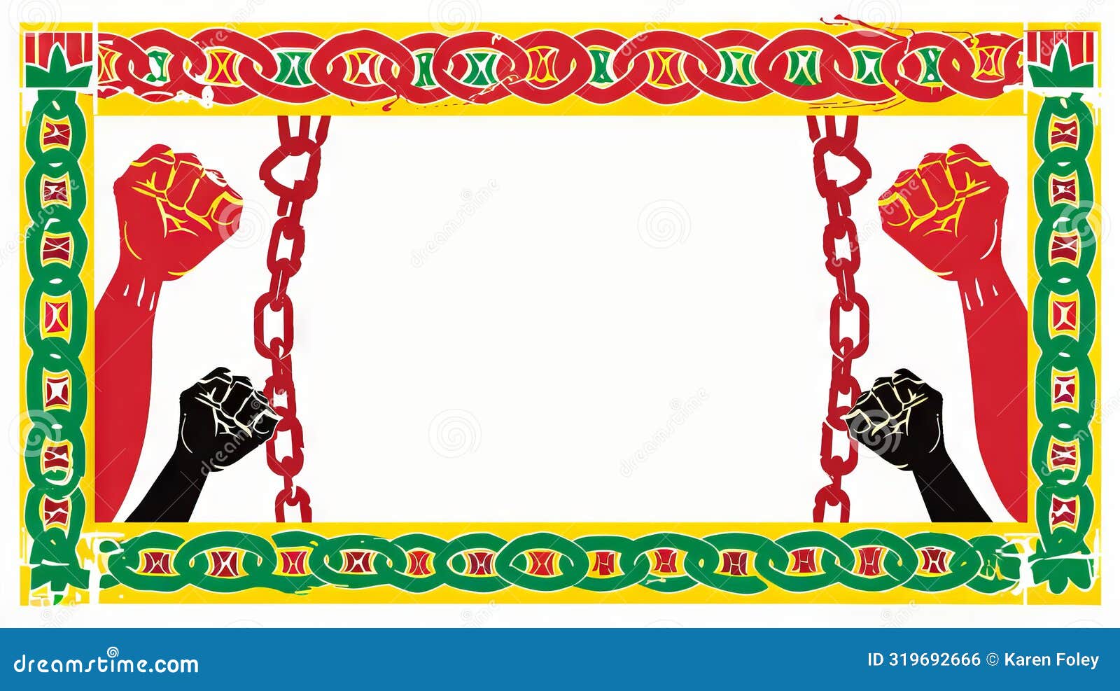 Juneteenth Holiday Background Graphics Template Stock Illustration ...