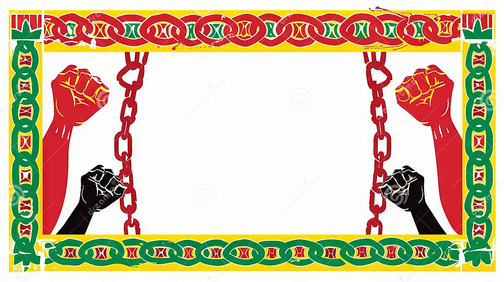 Juneteenth Holiday Background Graphics Template Stock Illustration ...
