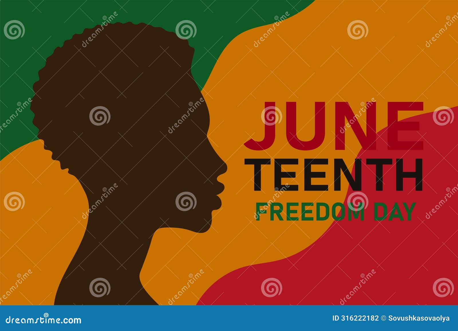 Juneteenth Independence Day. Freedom or Emancipation Day Stock Vector ...