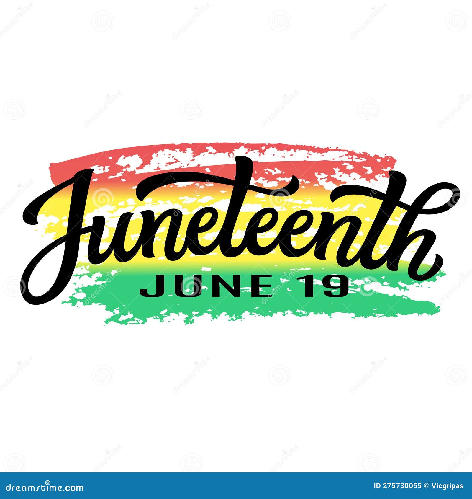 Juneteenth Typography Poster Stock Vector - Illustration of african ...