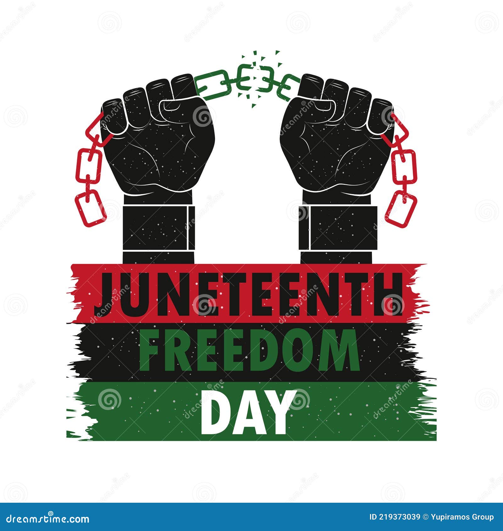 Juneteenth Representing the Liberation Stock Vector - Illustration of ...