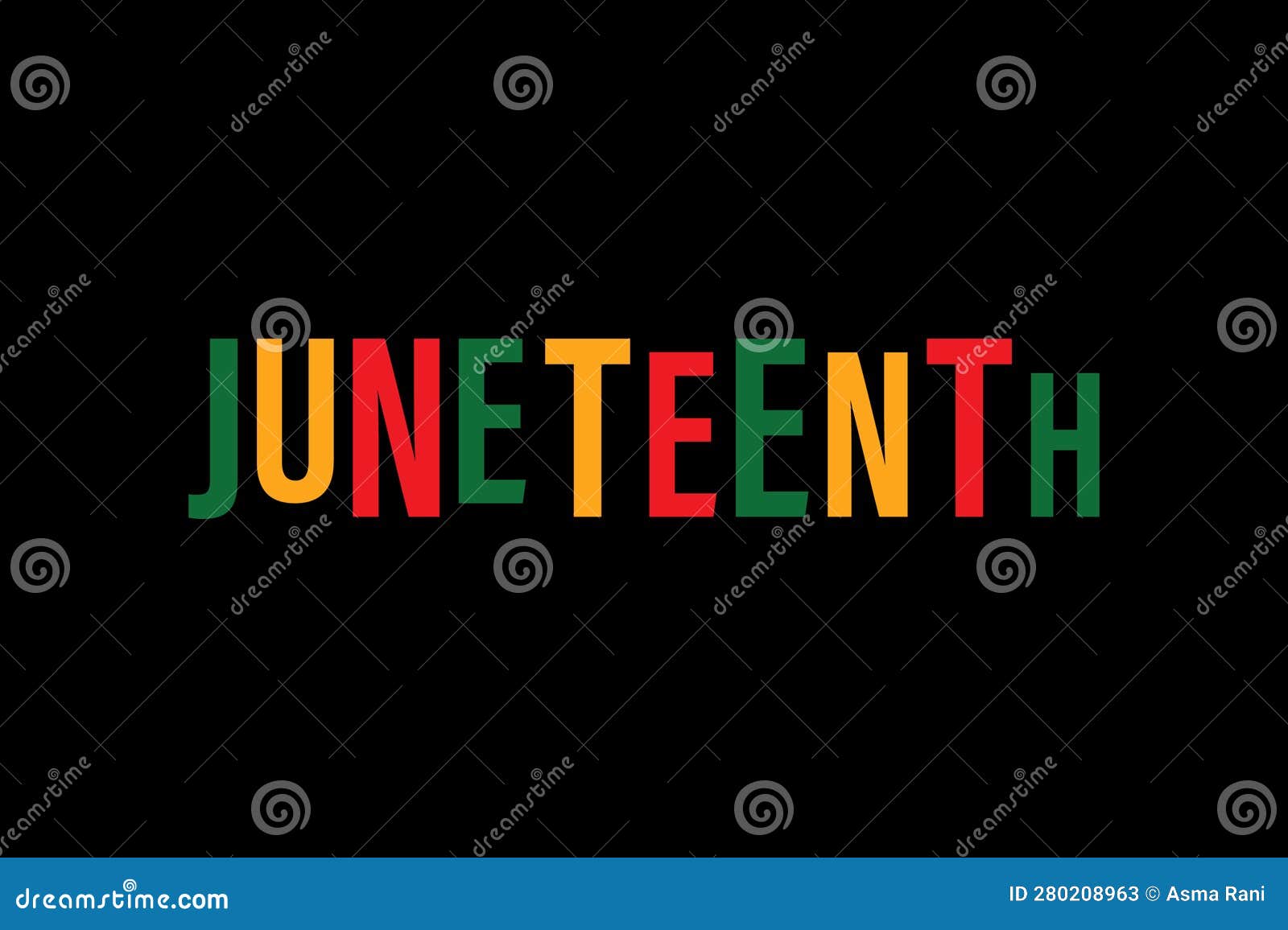 Juneteenth Text Vector Illustration Poster Stock Vector - Illustration of number, screenshot ...