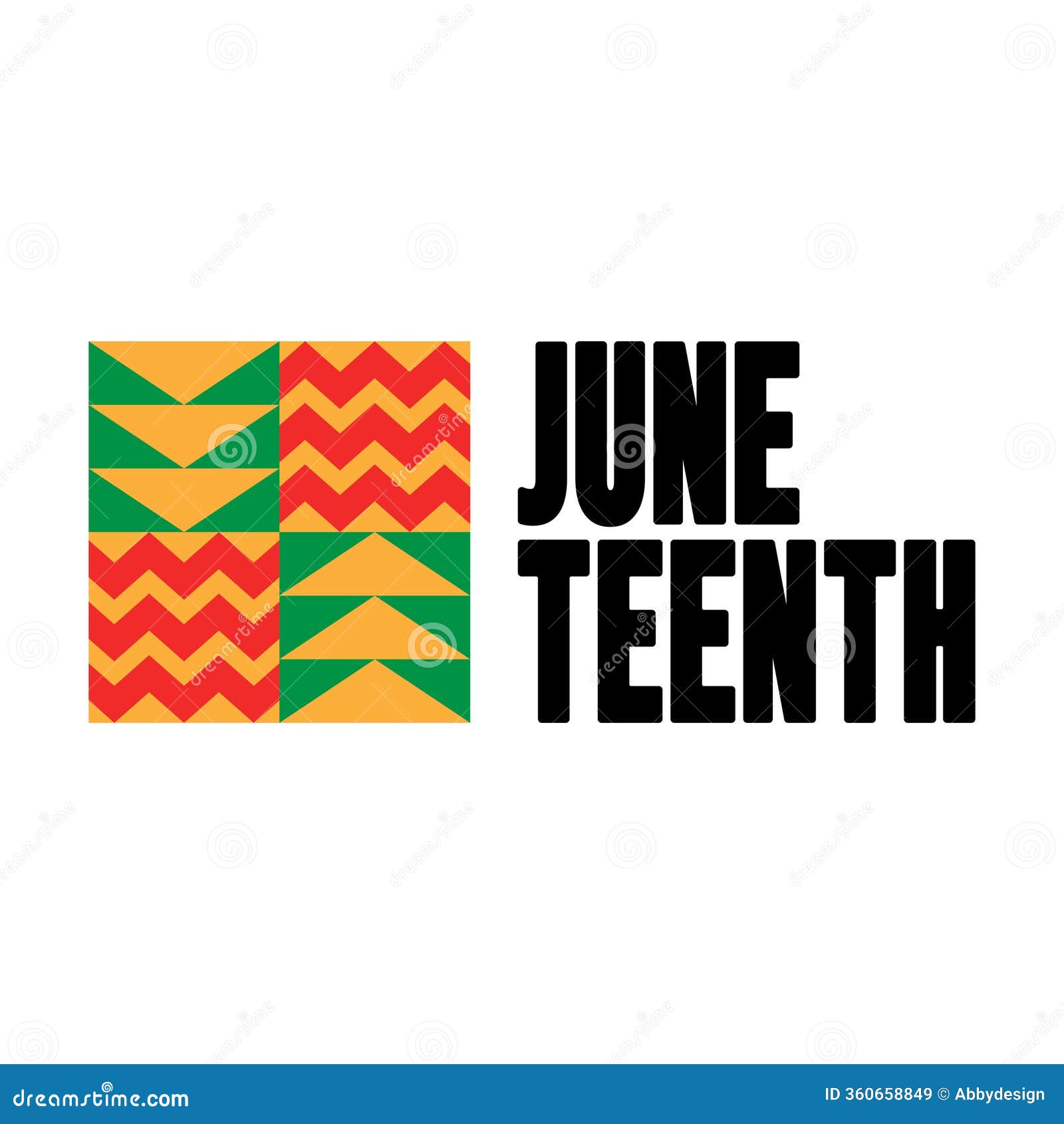 Juneteenth Typography Word Script White Background Stock Vector ...