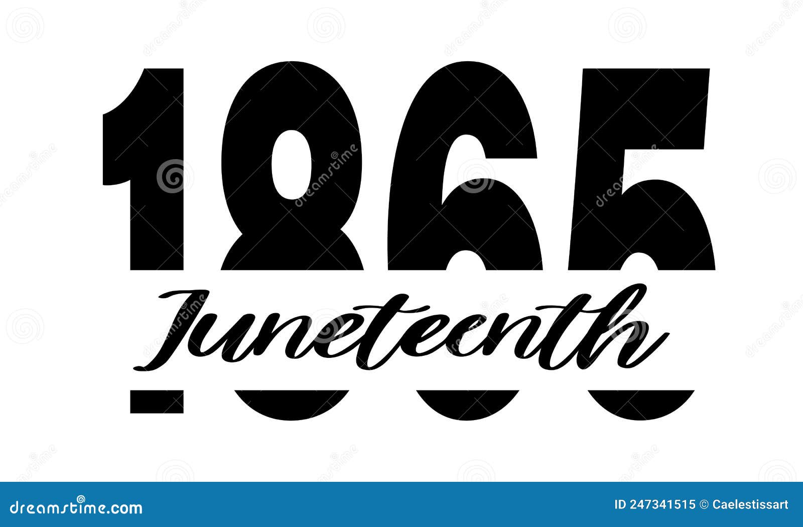 1865 Juneteenth - Vector Logo Design for Juneteenth Celebration. Black ...