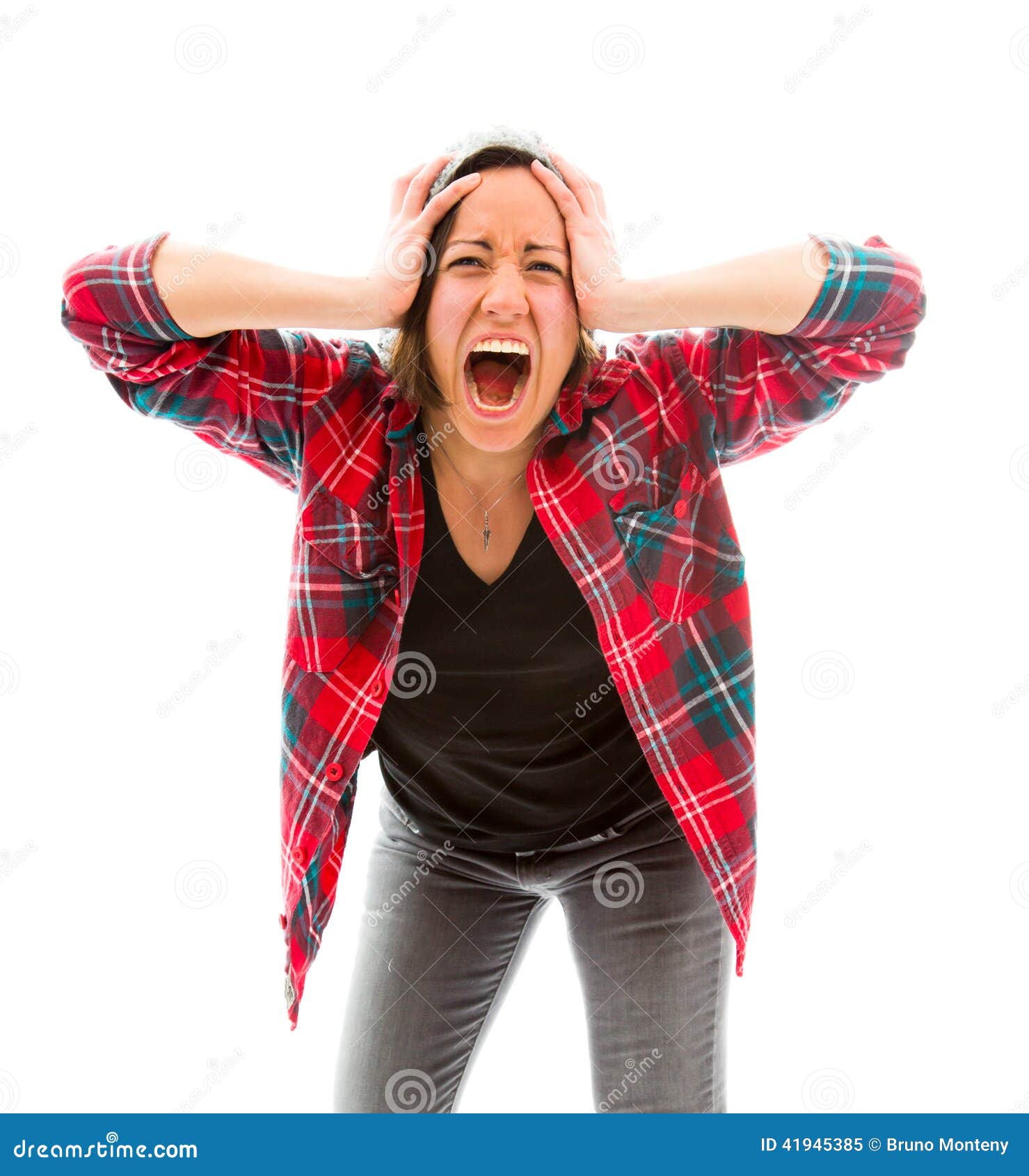 Junge Frau, Die Frustriert Schaut Stockbild - Bild von erwachsener ...