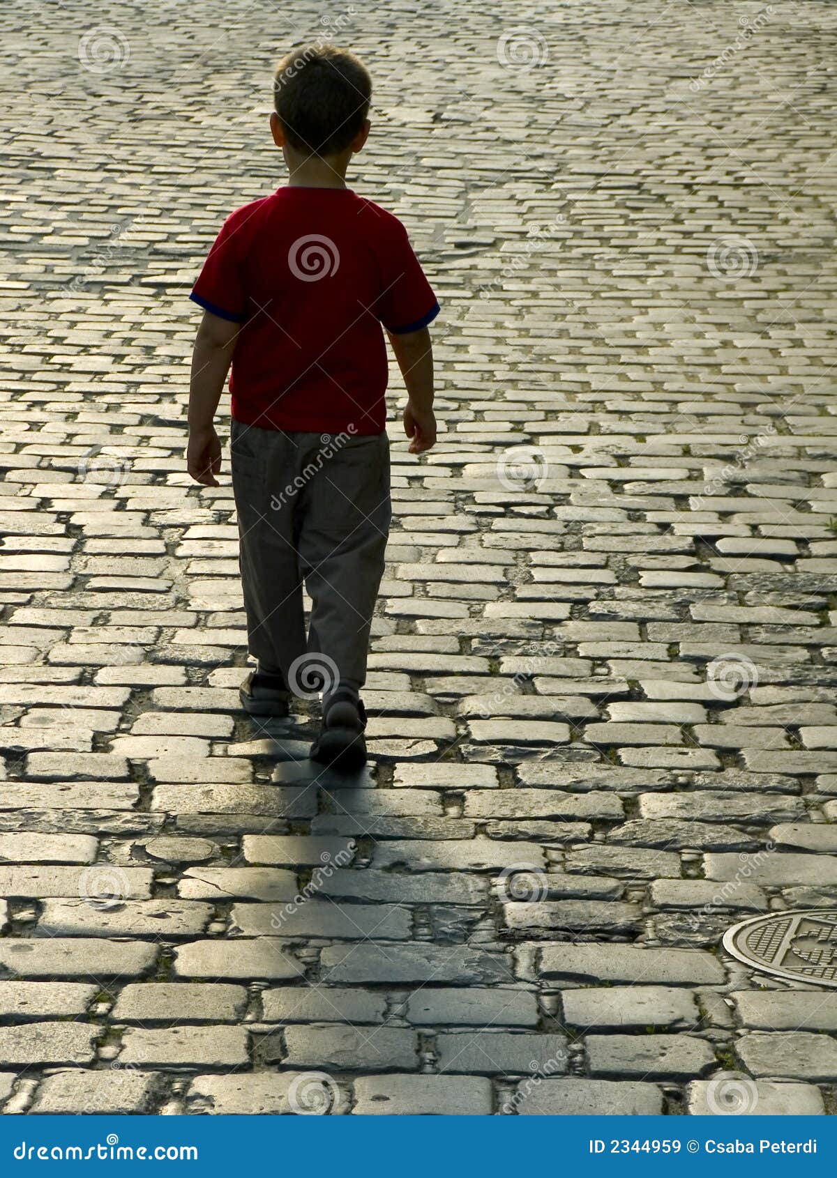 Junge geht weg stockbild. Bild von trennung, instanz, einsam - 2344959