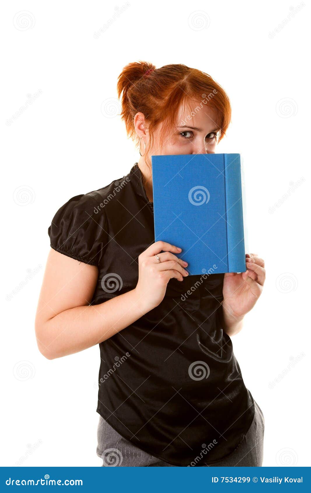 Junge Kokette stockbild. Bild von lernen, frau, blick - 7534299