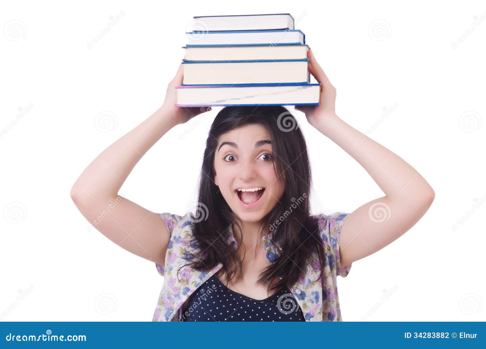 Junge Studentin stockfoto. Bild von attraktiv, ausbildung - 34283882