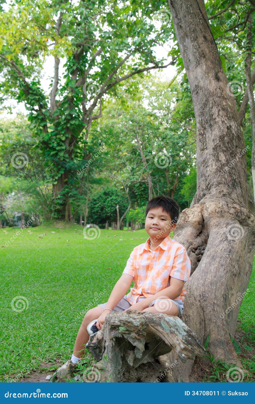 Junge und entspannt. stockbild. Bild von draussen, nett - 34708011