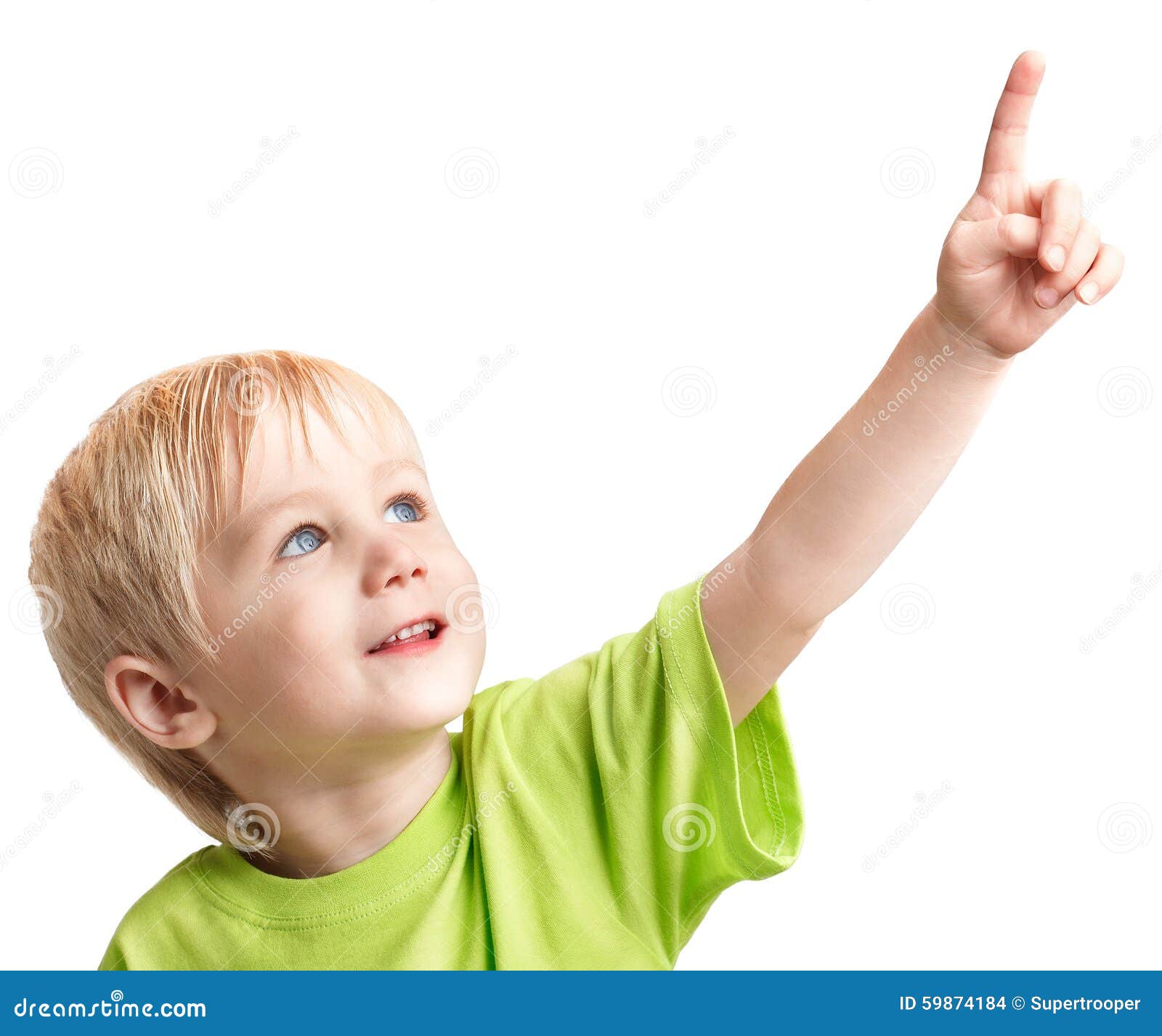 Junge zeigt seinen Finger stockfoto. Bild von finger - 59874184