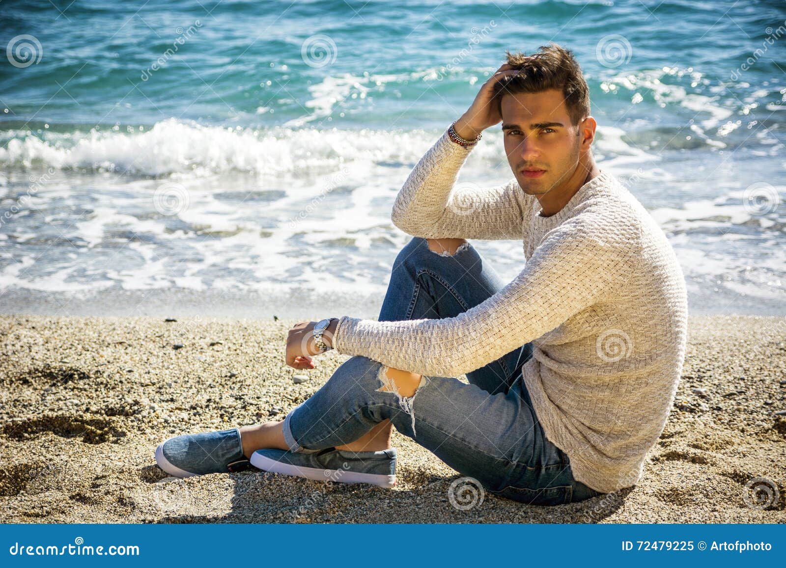 Junger Mann Strand Sunny Summer Day Fotos - Kostenlose und Royalty-Free ...