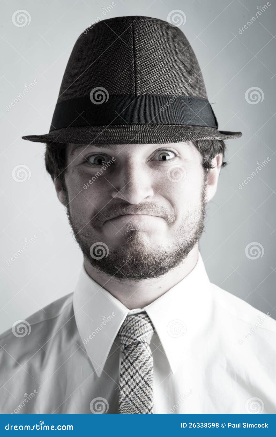 Junger Mann im Hut stockfoto. Bild von kaukasisch, mann - 26338598