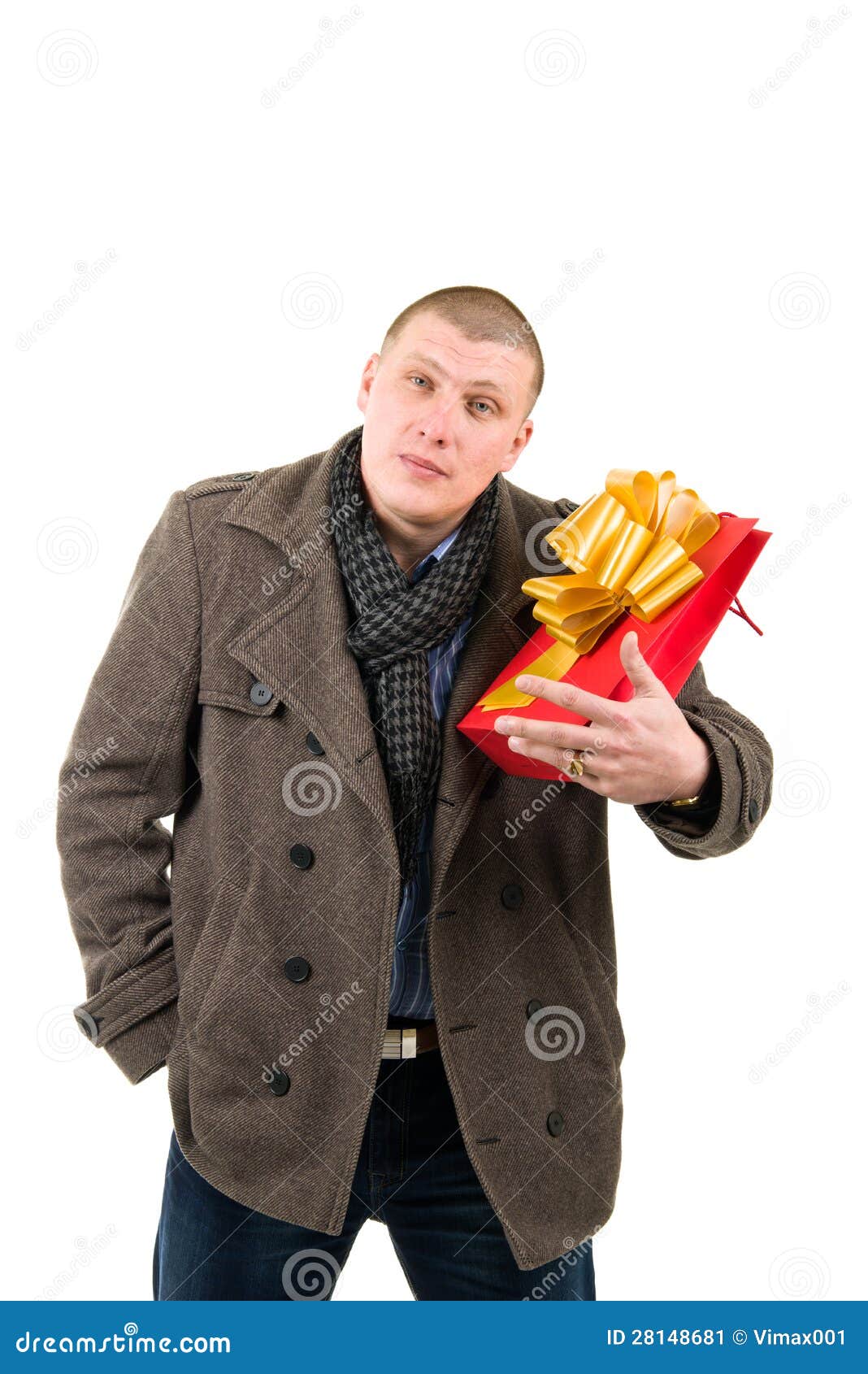 Junger Mann Mit Anwesender Tasche Stockbild - Bild von betrieb ...