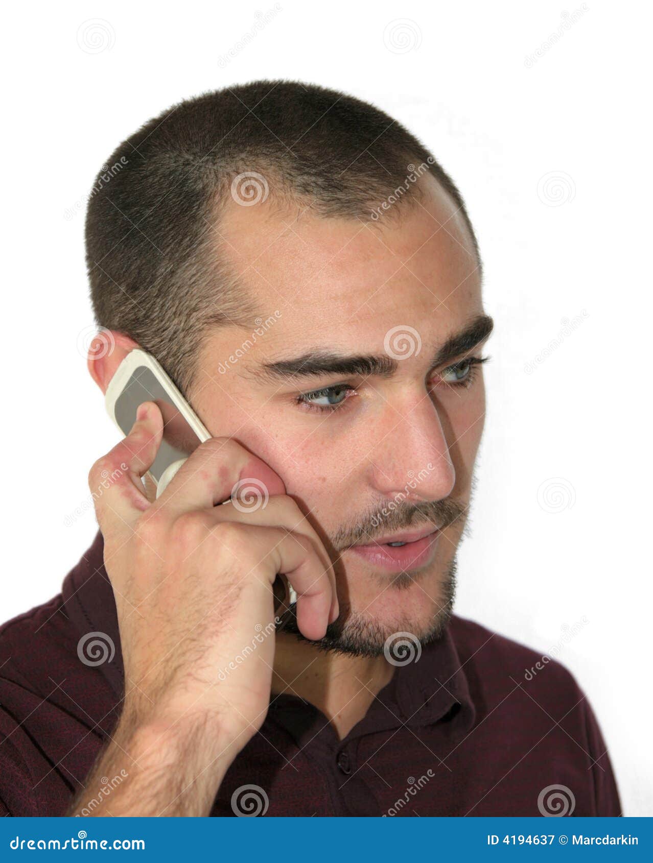 Junger Mann mit Handy stockbild. Bild von mann, erwachsener - 4194637