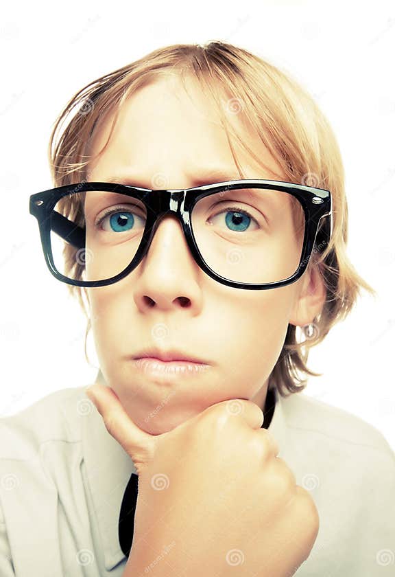 Junger Sonderling mit Idee stockbild. Bild von jugend - 26681125