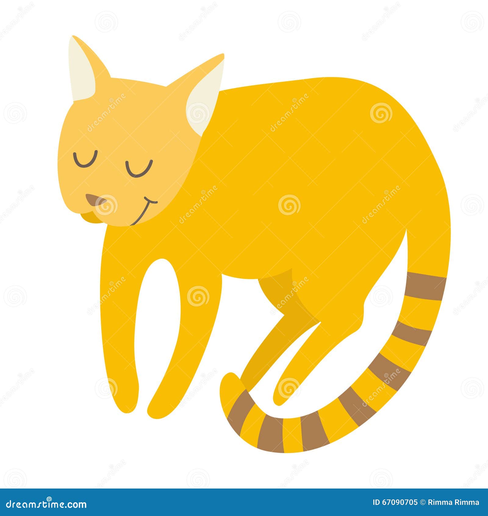 Jungle Cat. Vector Illustration Stock Vector - Illustration of ...