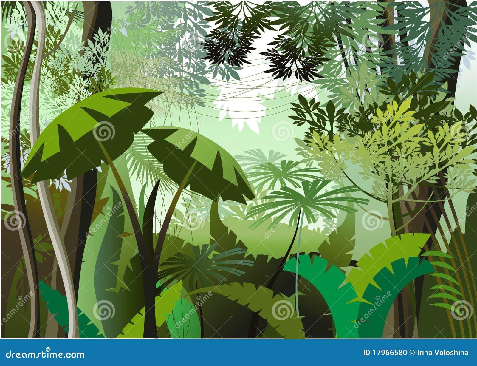 Jungle Day stock vector. Illustration of environment - 17966580