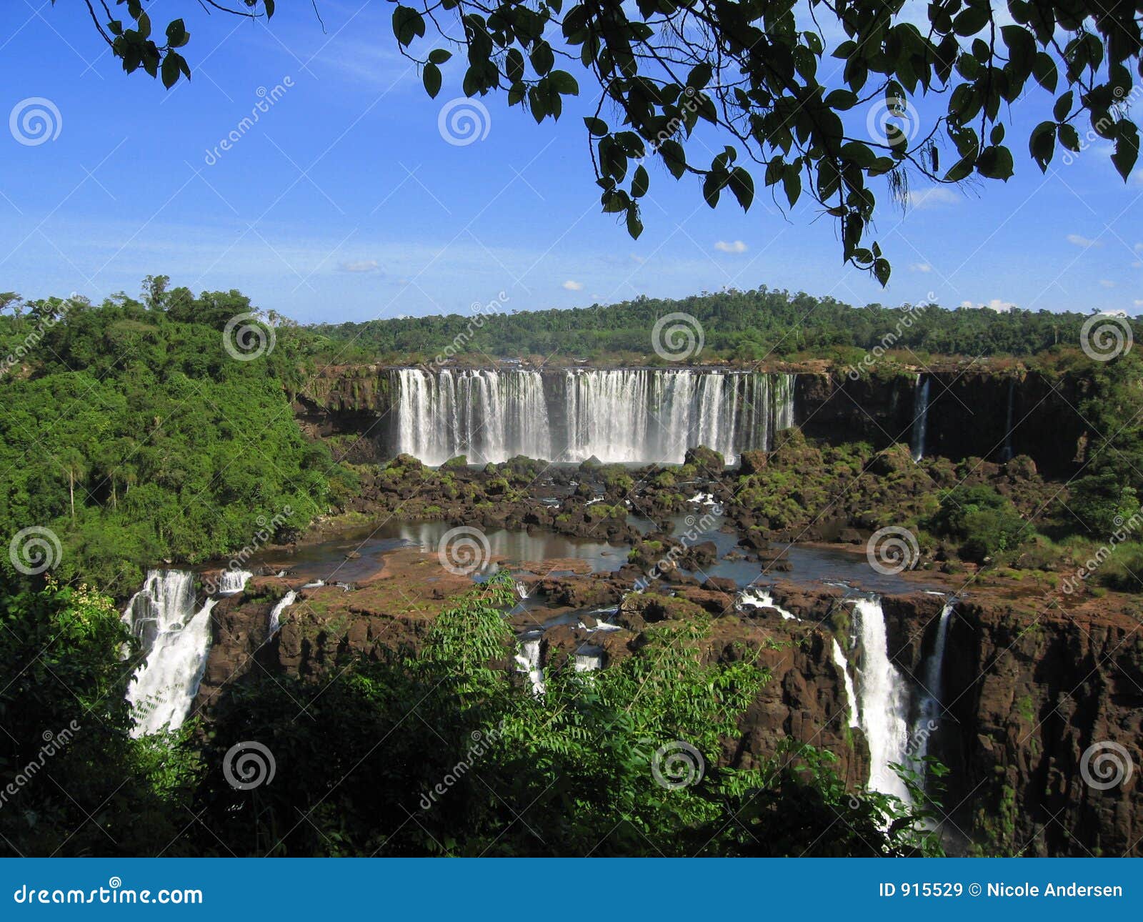 Jungle falls stock image. Image of jungle, green, travel - 915529
