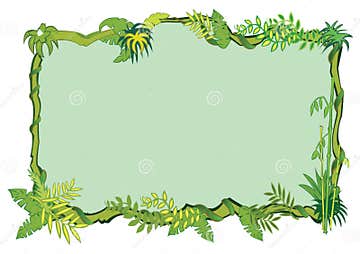 Jungle frame concept in stock vector. Illustration of drawing - 13857558