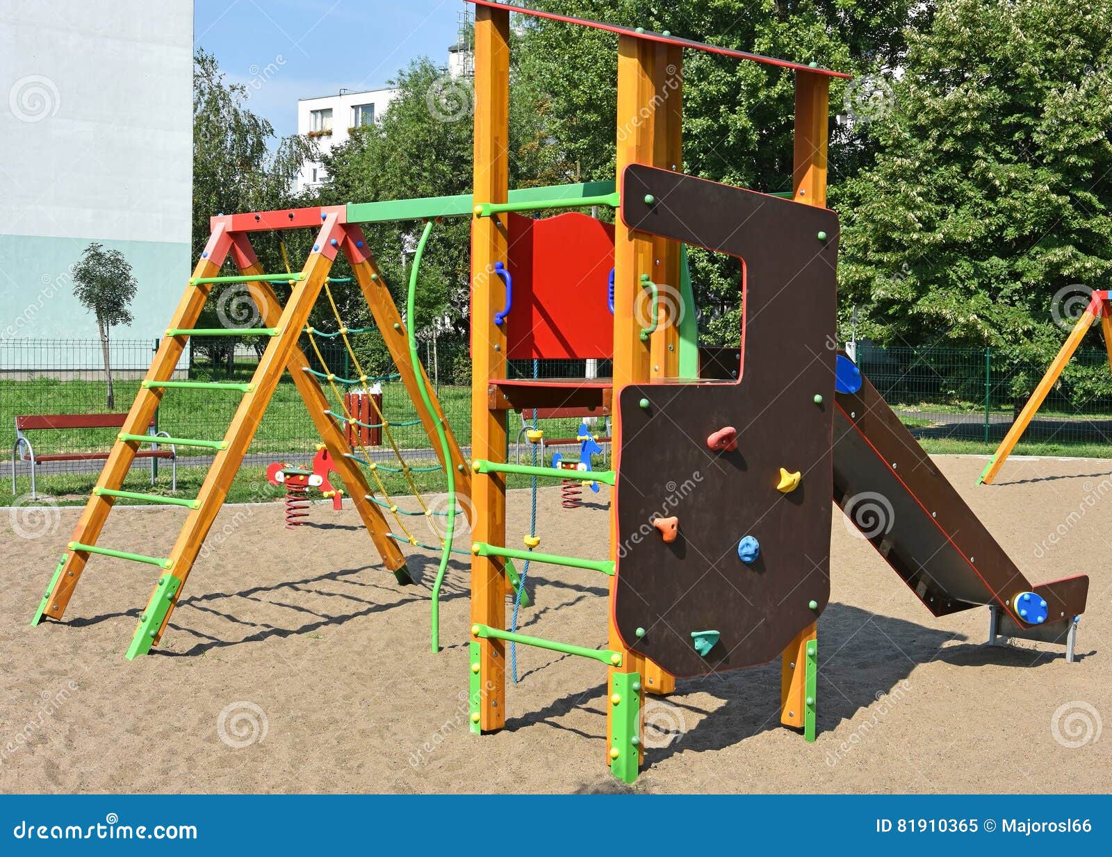 Jungle Gym at the Playground Stock Image - Image of swing, play: 81910365